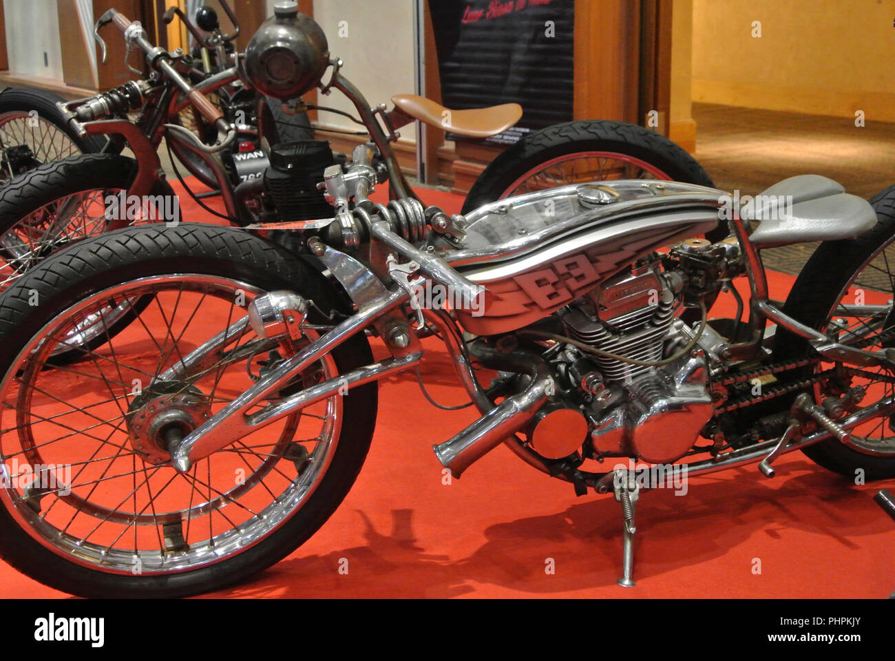 Custom motorcycle. Customized from old motorcycle model by the designer ...