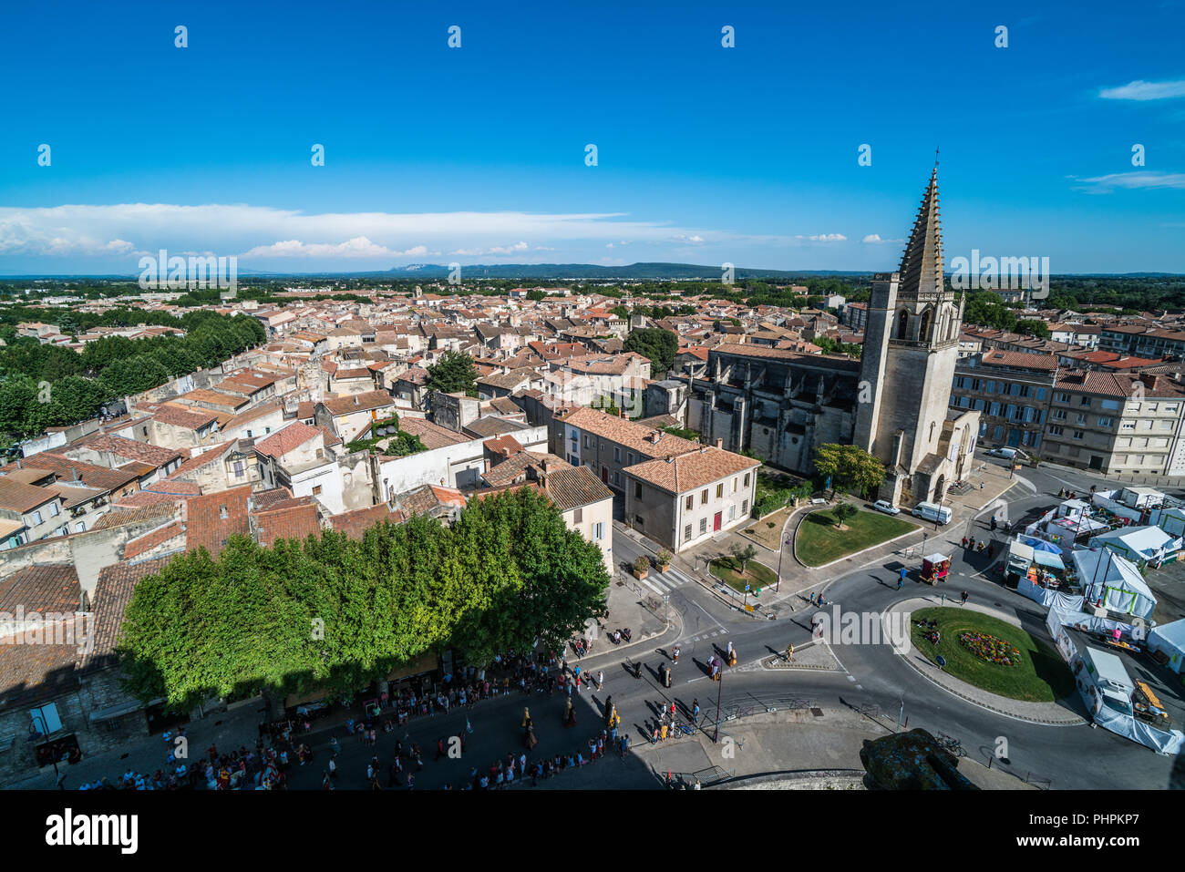 France tarascon castle aerial view hi-res stock photography and images ...