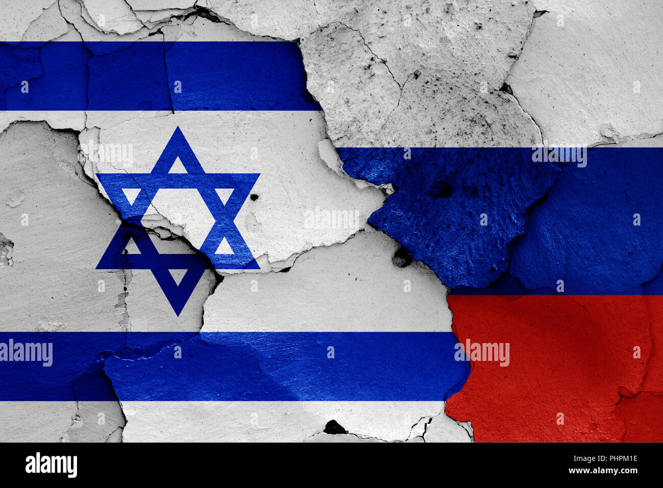flags of Israel and Russia Stock Photo - Alamy