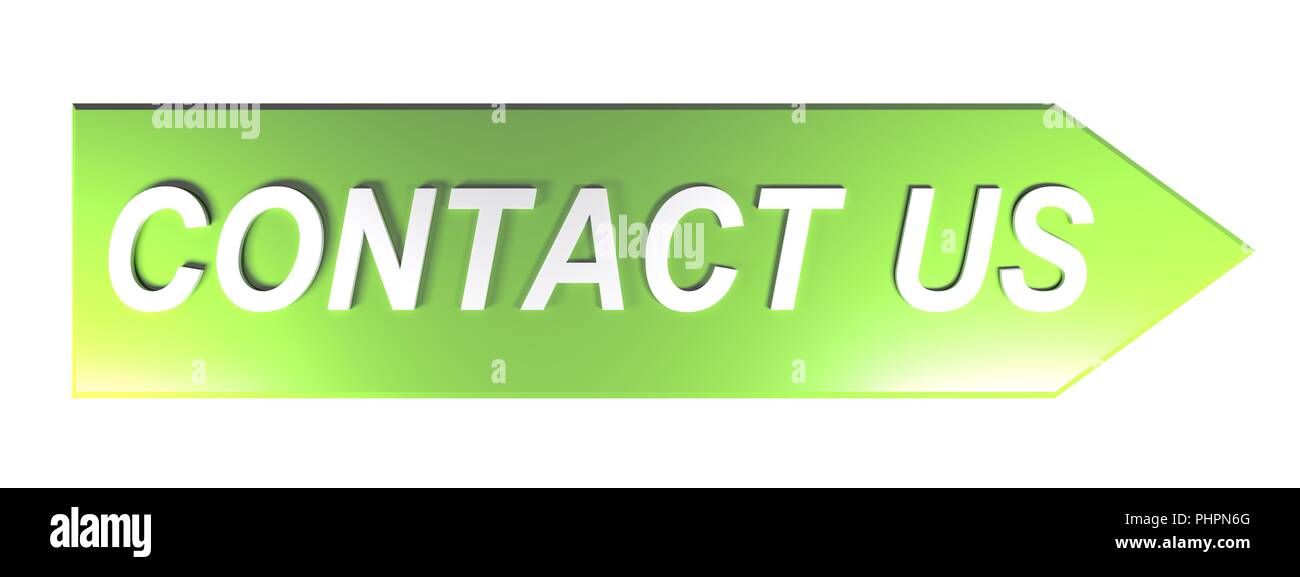 Contact us green 3d button hi-res stock photography and images - Alamy