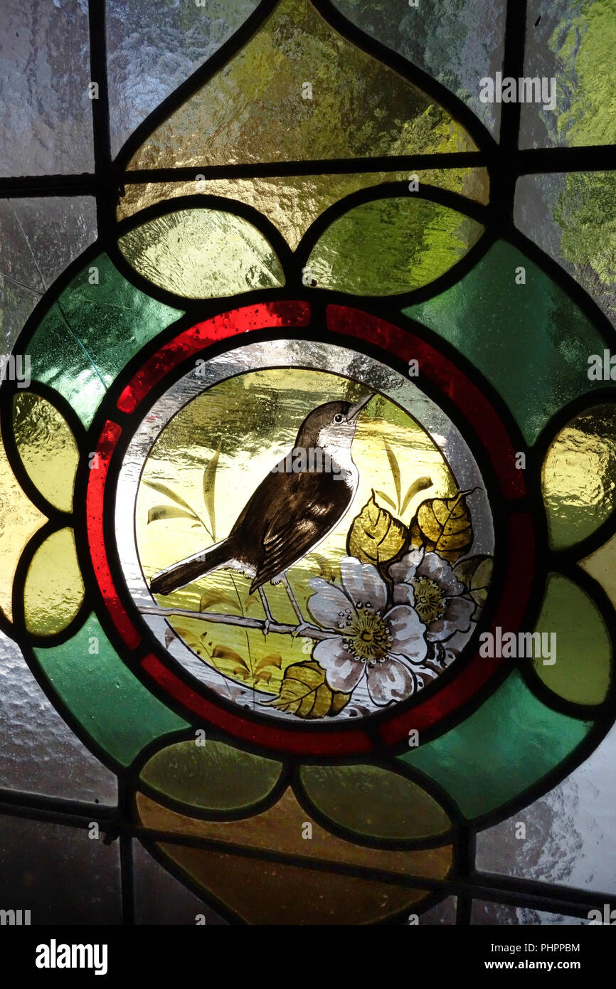 Stained Glass Window Film With Birds at Jayne Griffin blog
