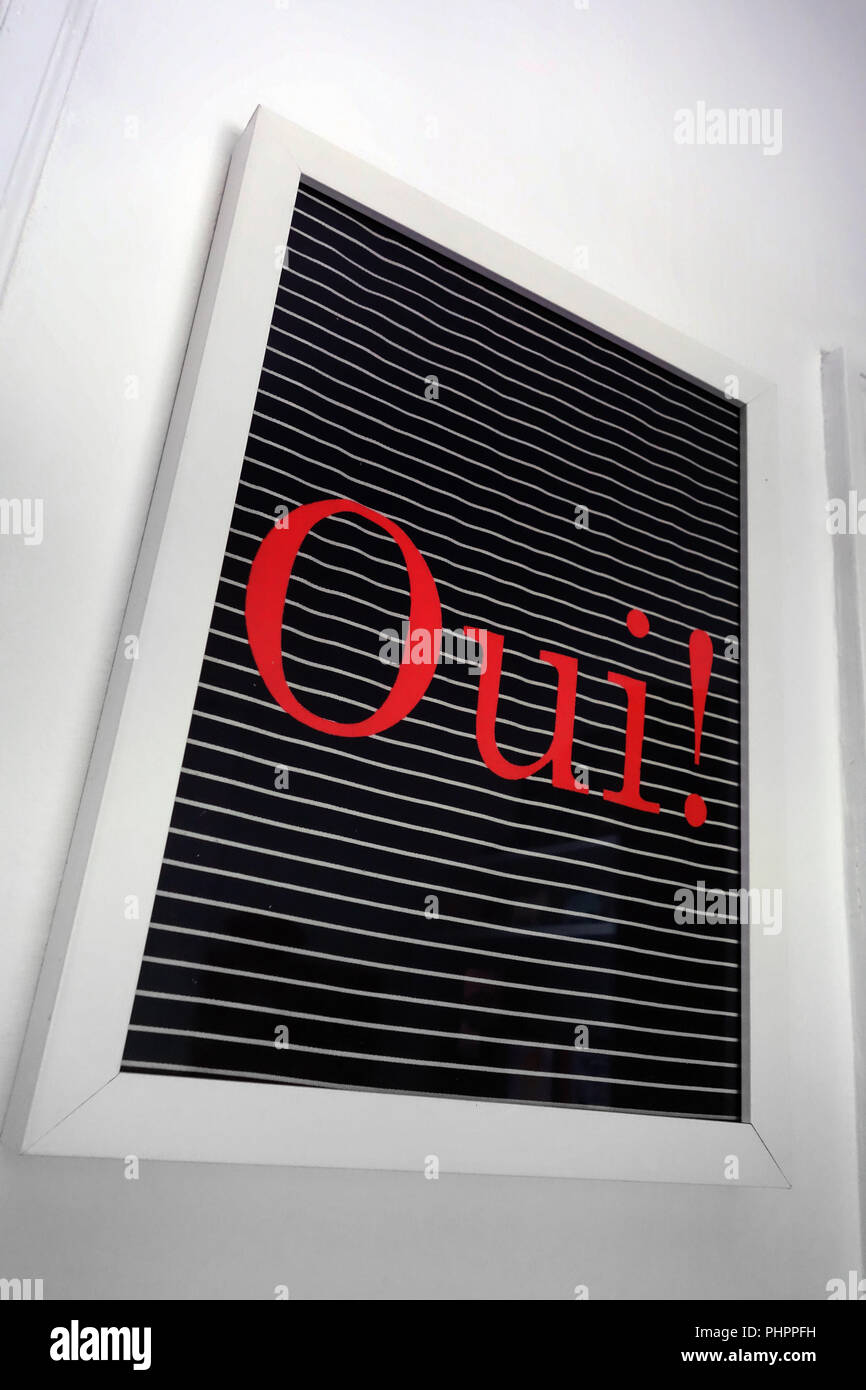 Oui design hi-res stock photography and images - Alamy