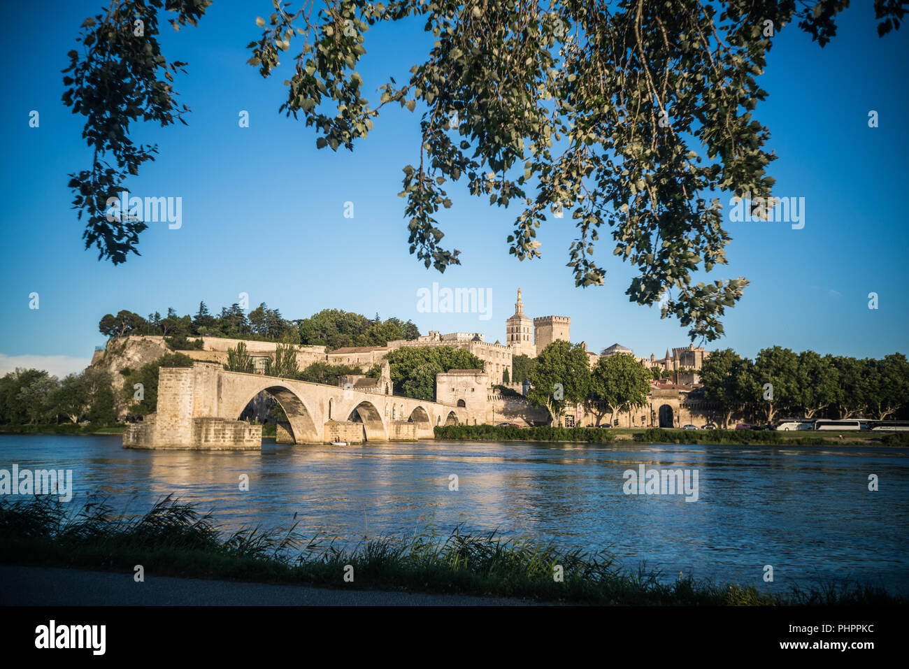 Pont St Benezet and Rhone river in Avignon France Stock Photo - Alamy