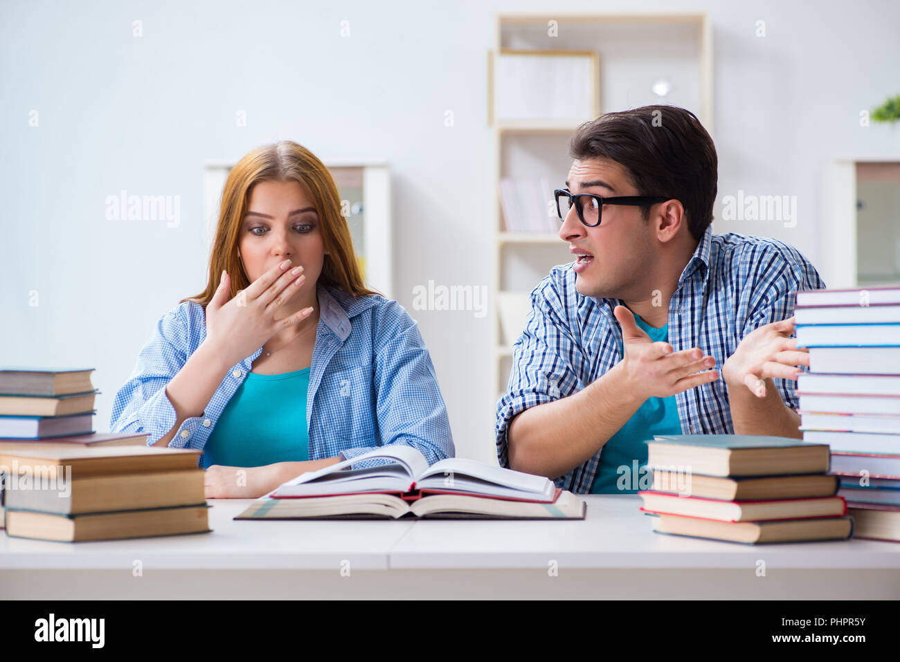 Stressed students university hi-res stock photography and images - Alamy