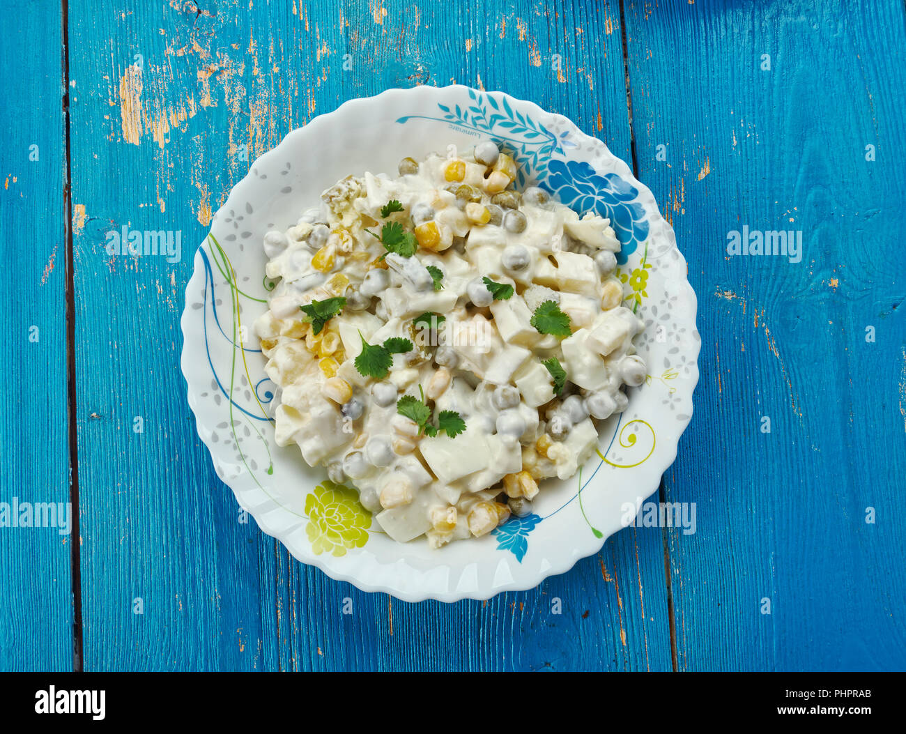 Polish vegetable salad Stock Photo - Alamy