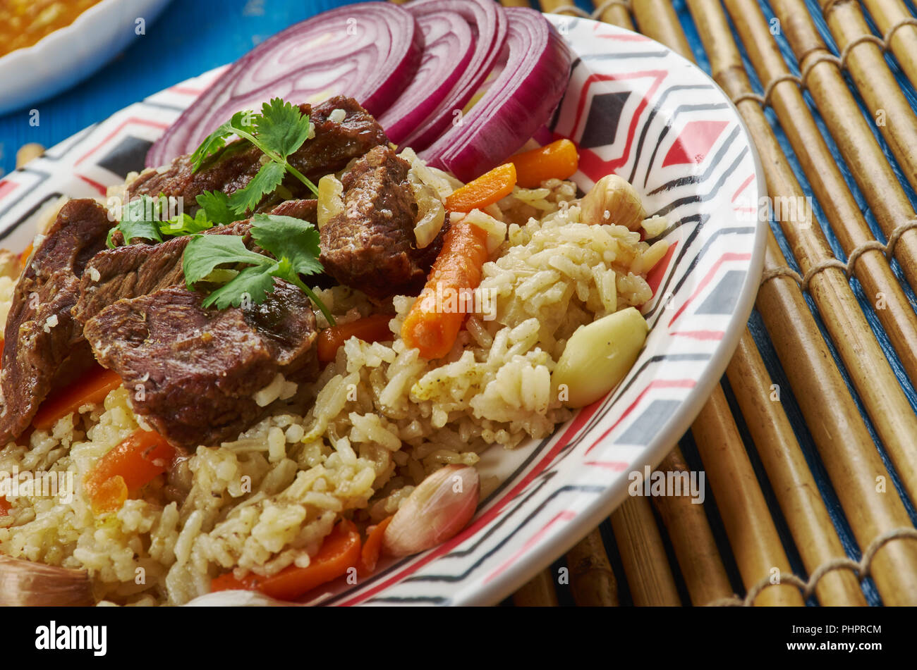 Uzbek traditional plov beef hi-res stock photography and images - Alamy