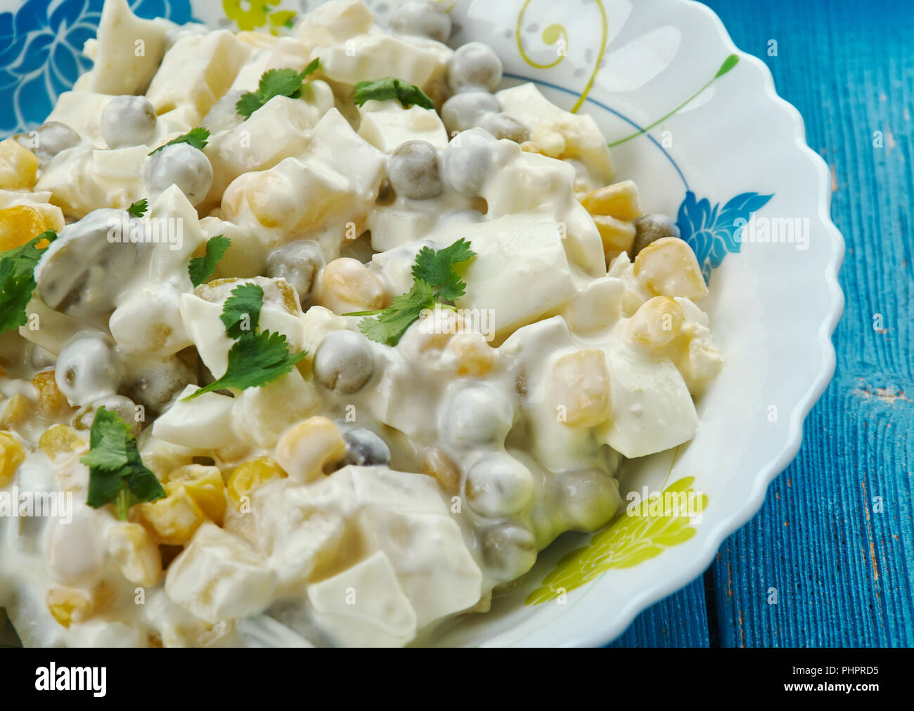 Polish vegetable salad Stock Photo - Alamy
