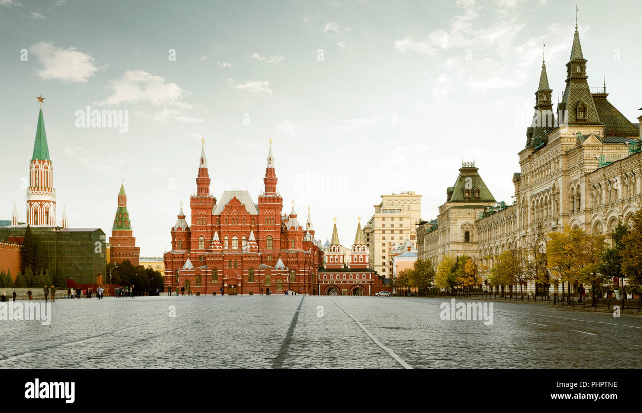 Panorama of Red Square in Moscow, Russia Stock Photo - Alamy