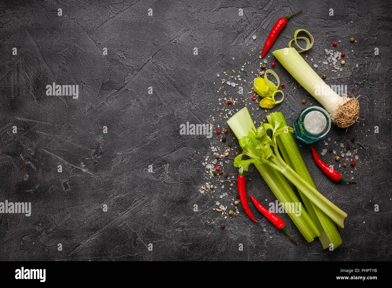 Fresh vegetable Ingredients Stock Photo - Alamy