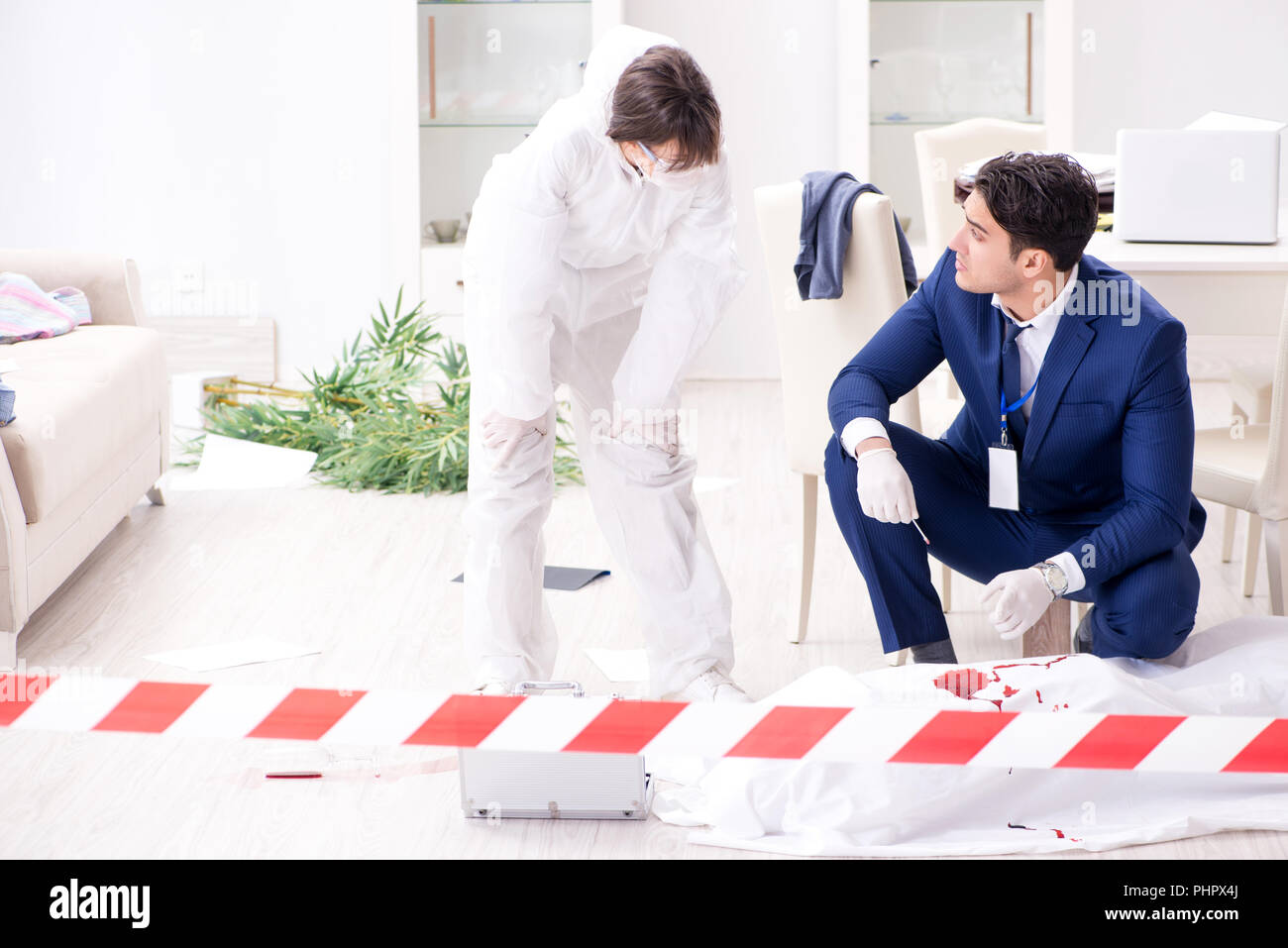 Taking sample at crime scene hi-res stock photography and images - Alamy