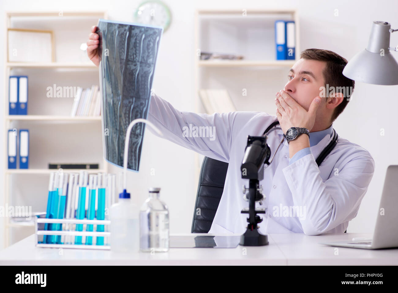 Lab looking at ct scan researcher hi-res stock photography and images ...