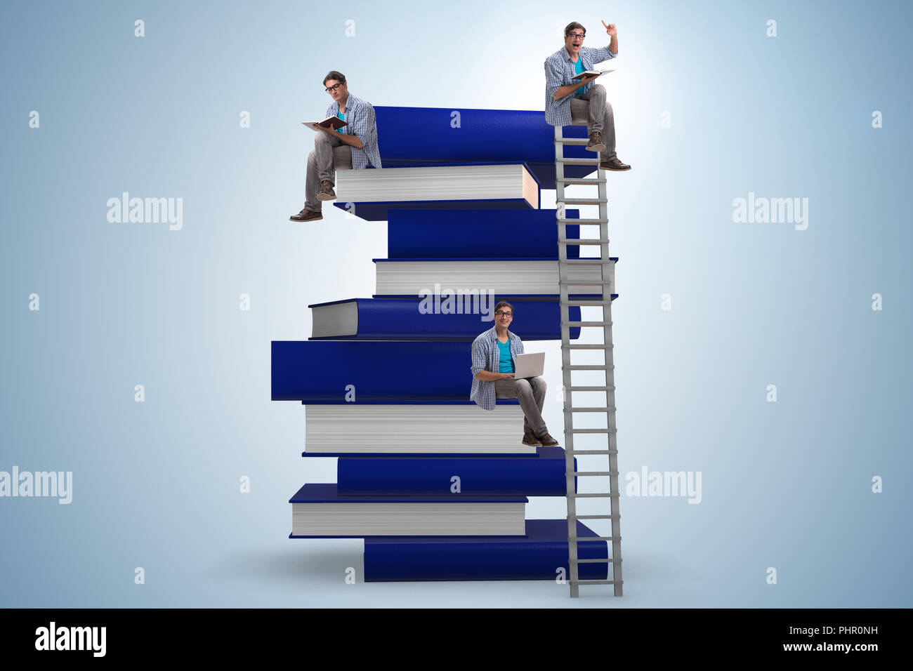 Education concept with books and people Stock Photo - Alamy