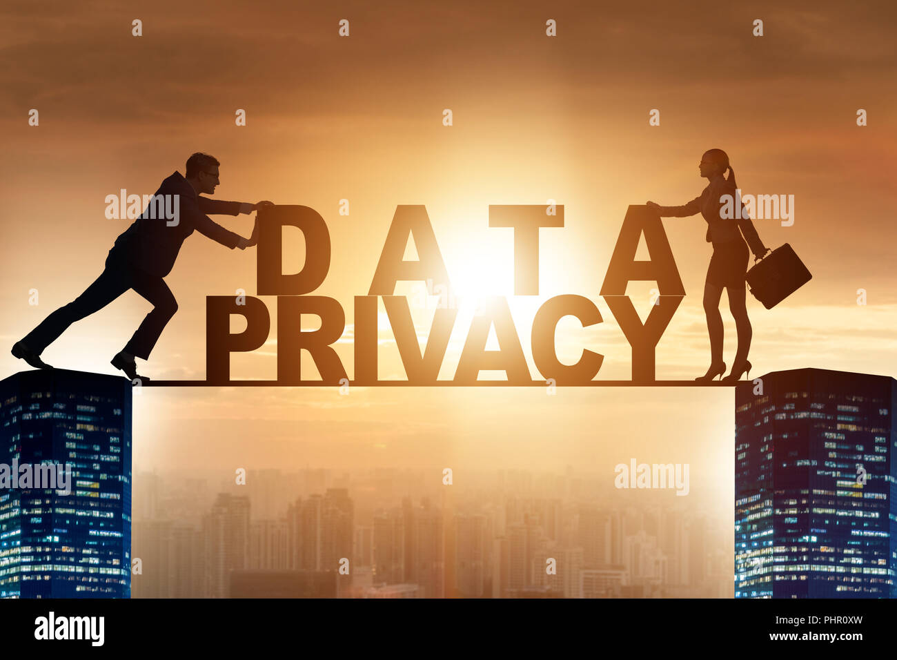 Data privacy concept in modern IT technology Stock Photo - Alamy
