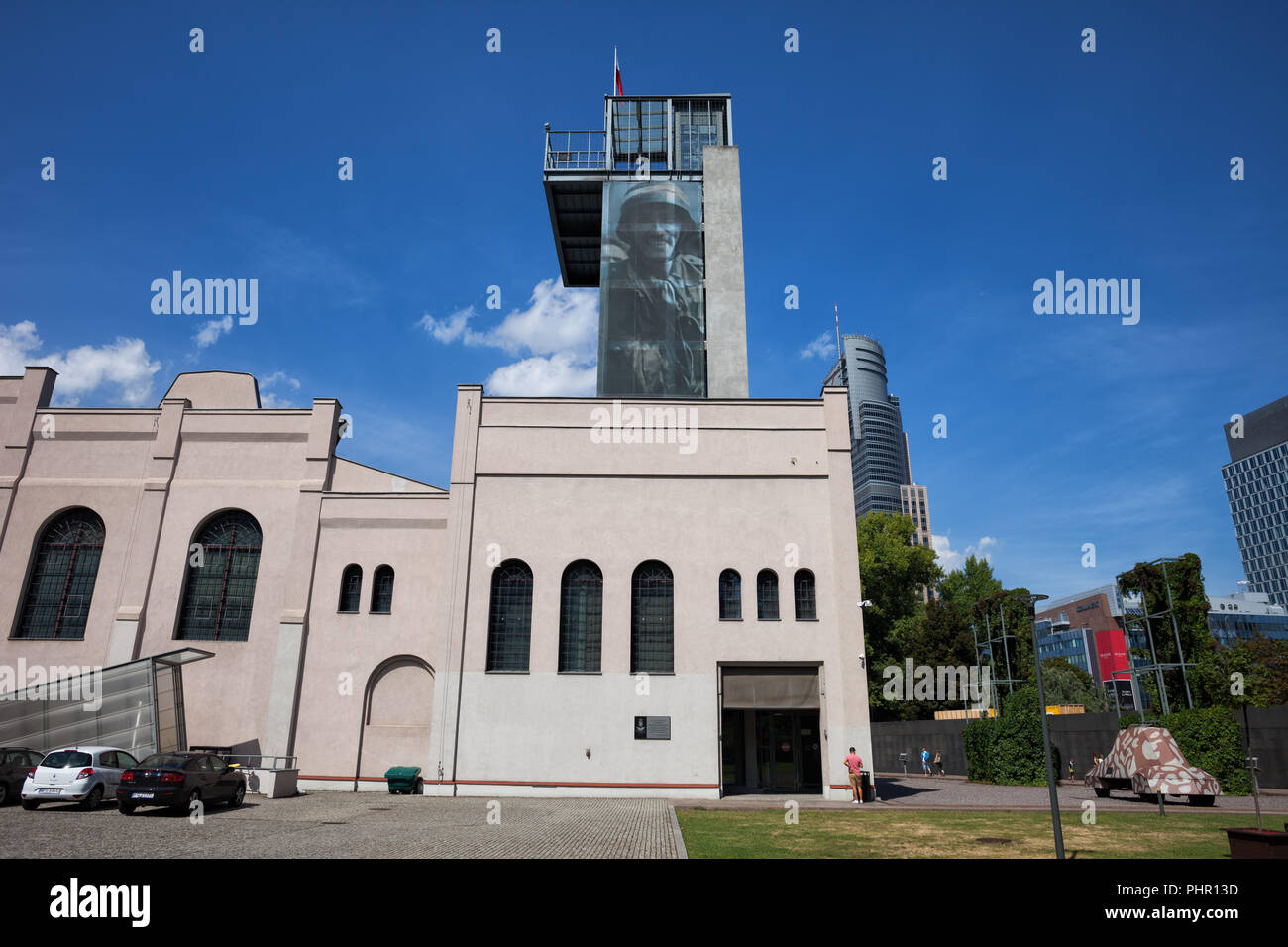 Warsaw Uprising Museum (Muzeum Powstania Warszawskiego) building with ...