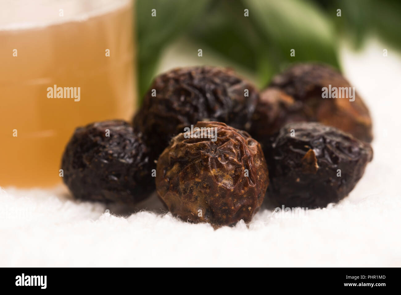 Soap nuts. Pile, cleanser Stock Photo - Alamy