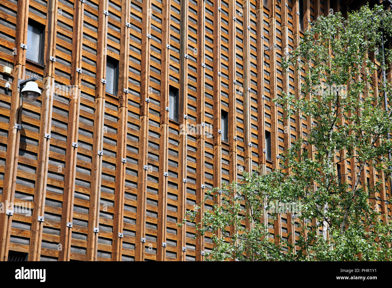 Building made of wood in Copenhagen Stock Photo - Alamy