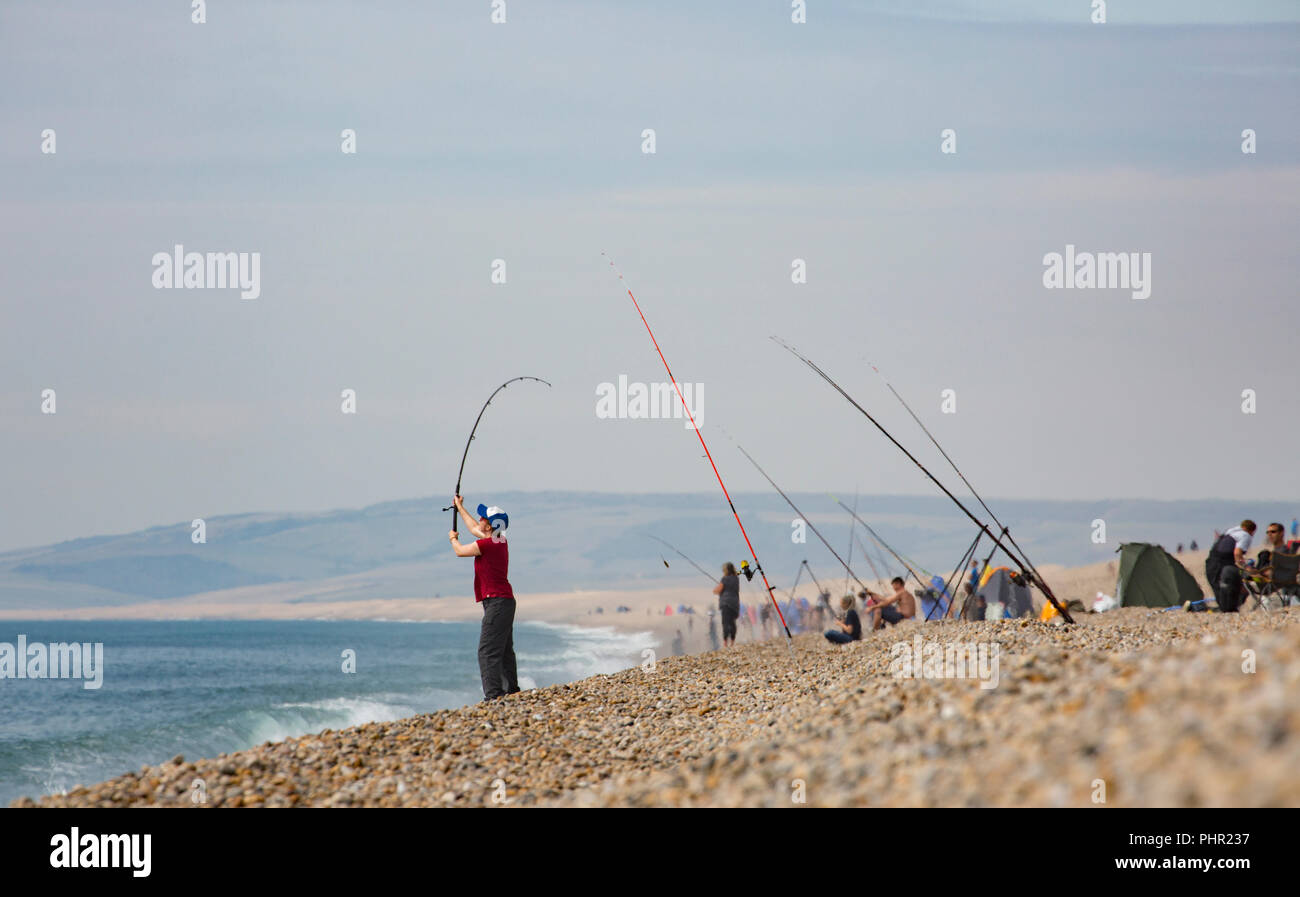 Angler angling anglers lots hi-res stock photography and images - Alamy
