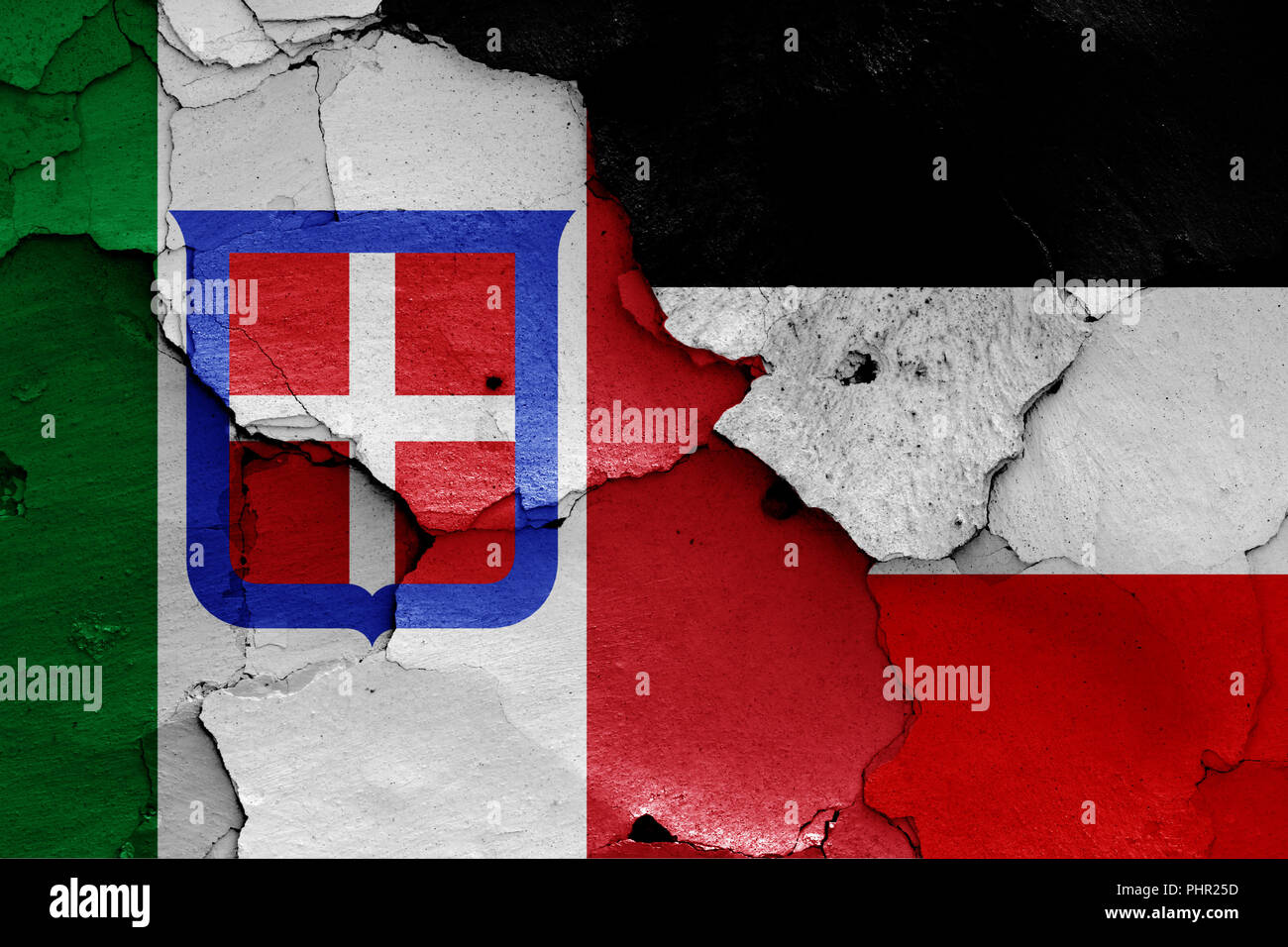 flags of Italy and German Empire in WW1 Stock Photo - Alamy