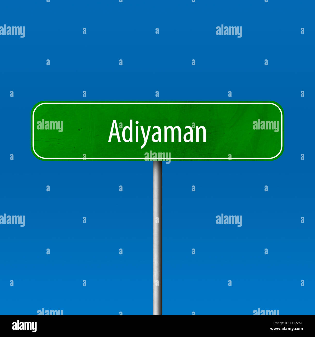 Adiyaman - town sign, place name sign Stock Photo - Alamy