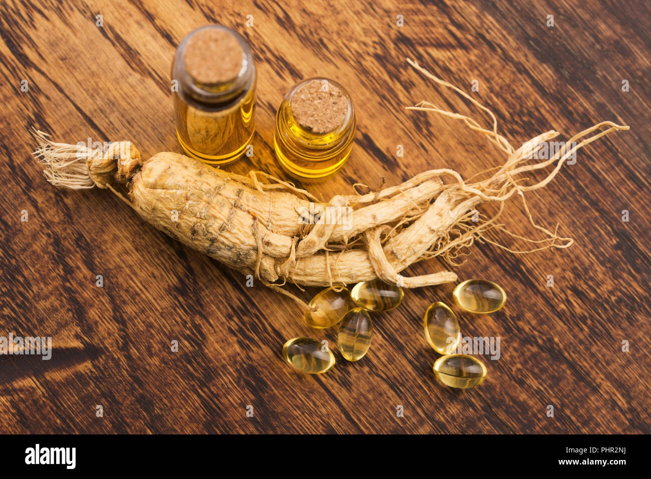 Extract of ginseng root Stock Photo - Alamy