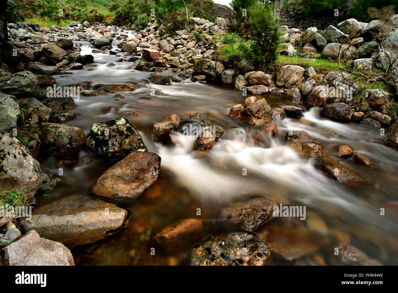 Fast flowing water of Greendale Gill Stock Photo - Alamy