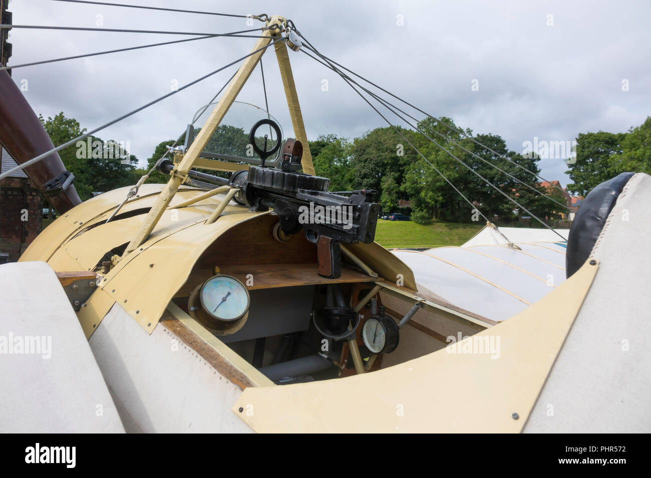 A 1916 Morane-Saulnier Type N "Bullet" fighter plane flown by Royal ...