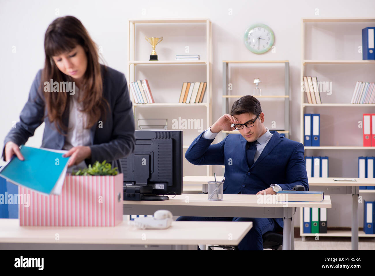 Upset person fired from job hi-res stock photography and images - Alamy
