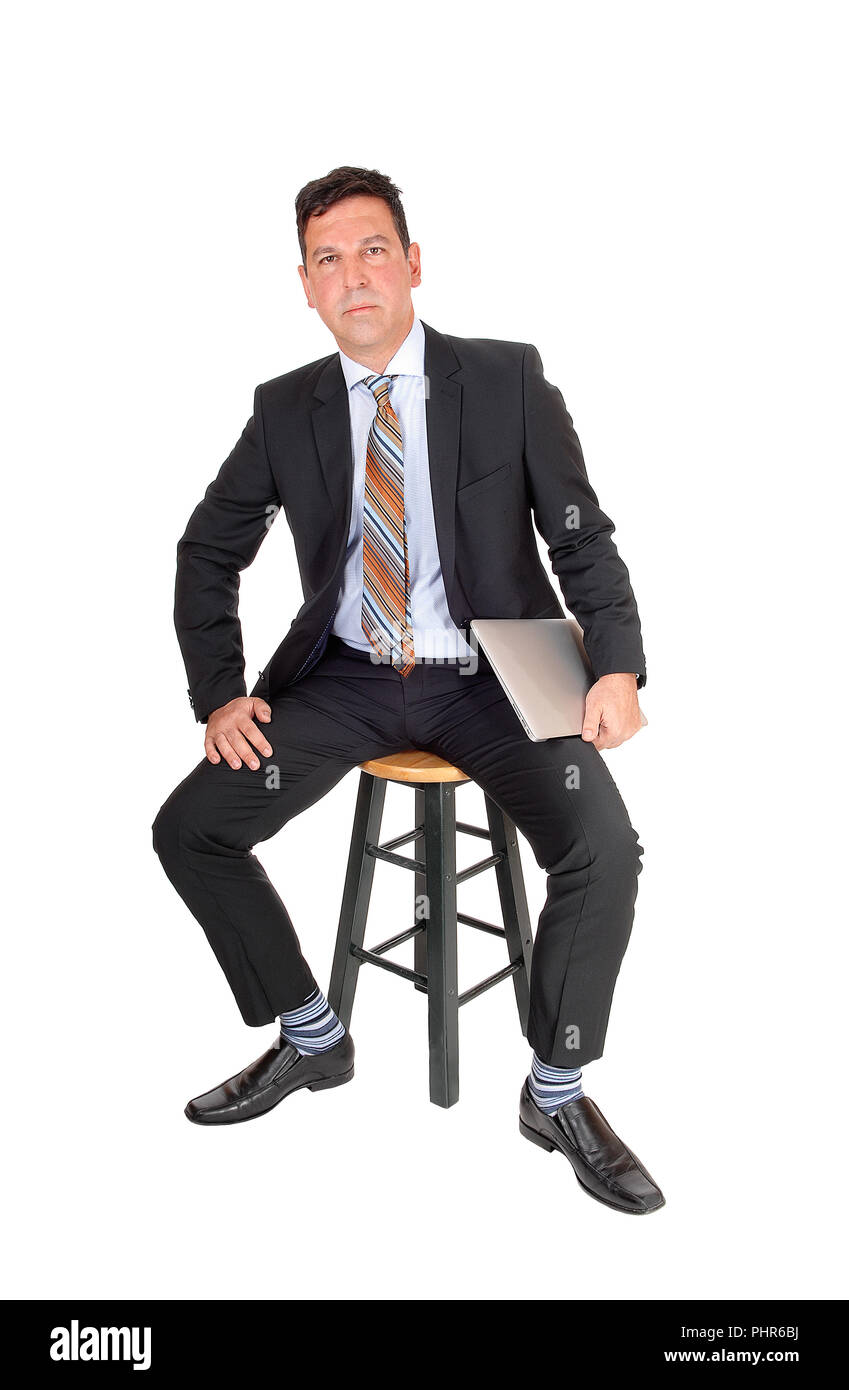 Businessman laptop manager in Cut Out Stock Images & Pictures - Alamy