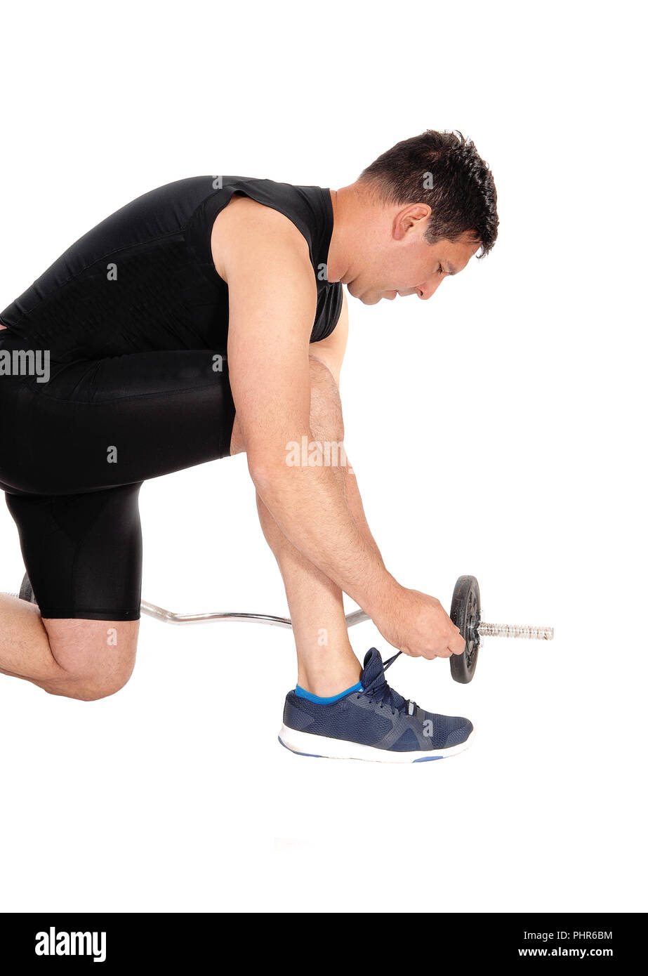 Tying shoe laces hi-res stock photography and images - Alamy