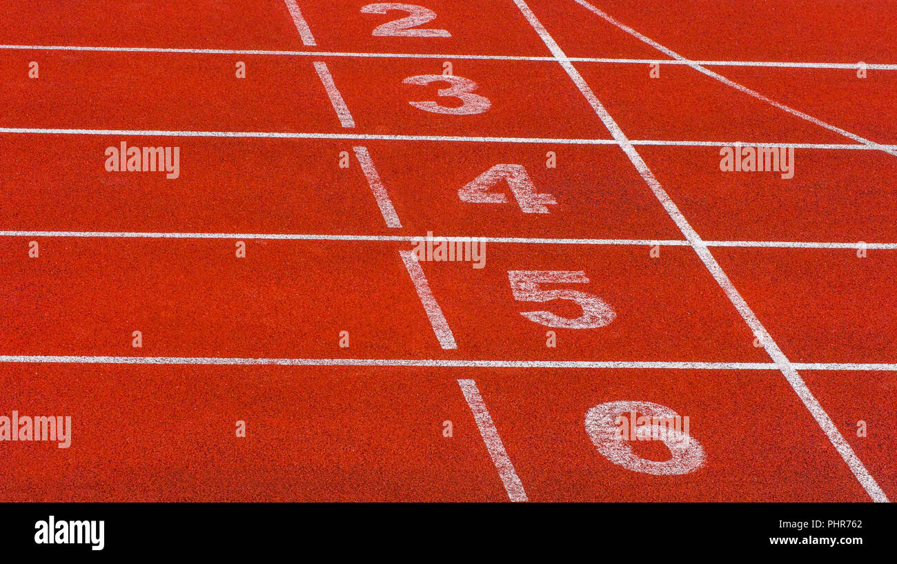 Track and field sports venues of the runway Stock Photo - Alamy