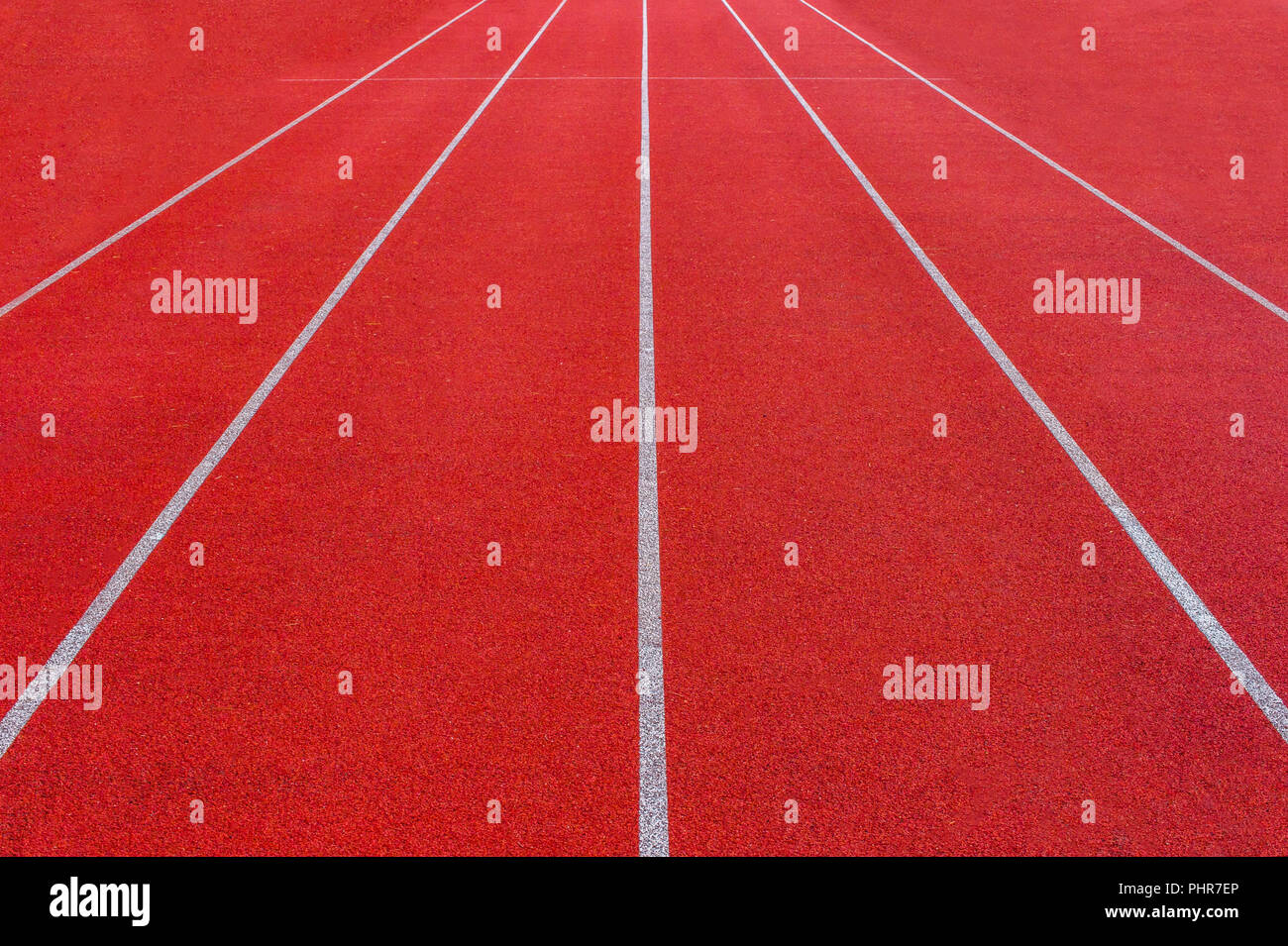 Rubber standard of athletics stadium running track Stock Photo - Alamy