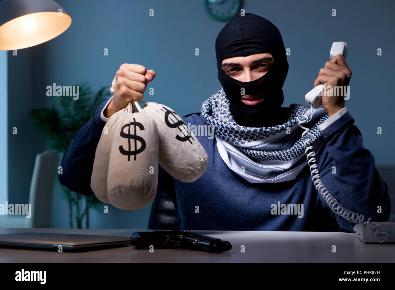 Hacker and phone and back hi-res stock photography and images - Alamy