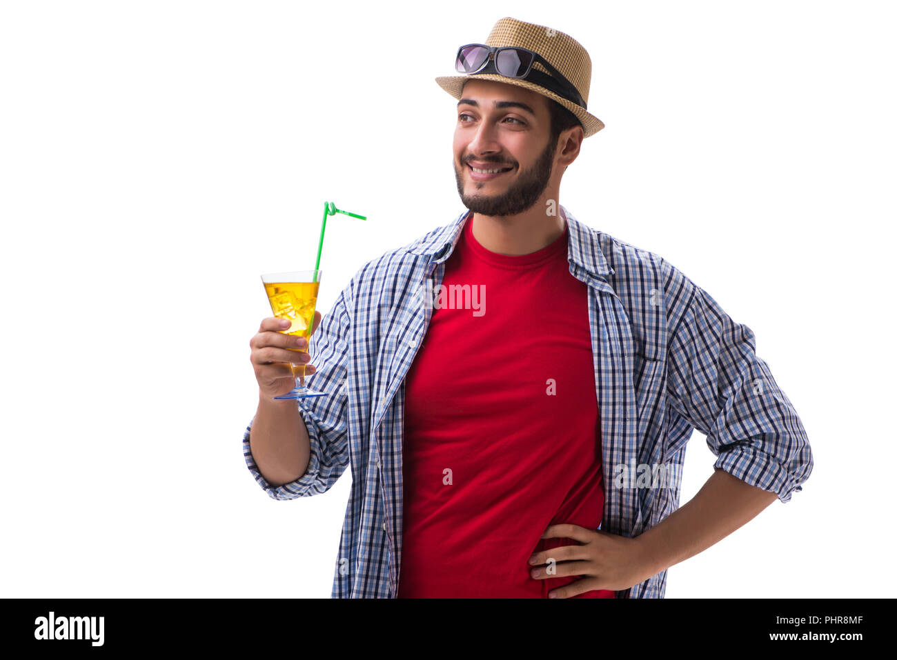 Barman cocktail happy beach hi-res stock photography and images - Alamy