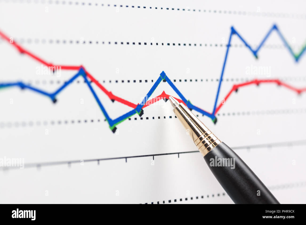 Financial graphs analysis Stock Photo - Alamy