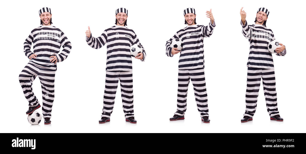 Prison inmate isolated on the white background Stock Photo - Alamy