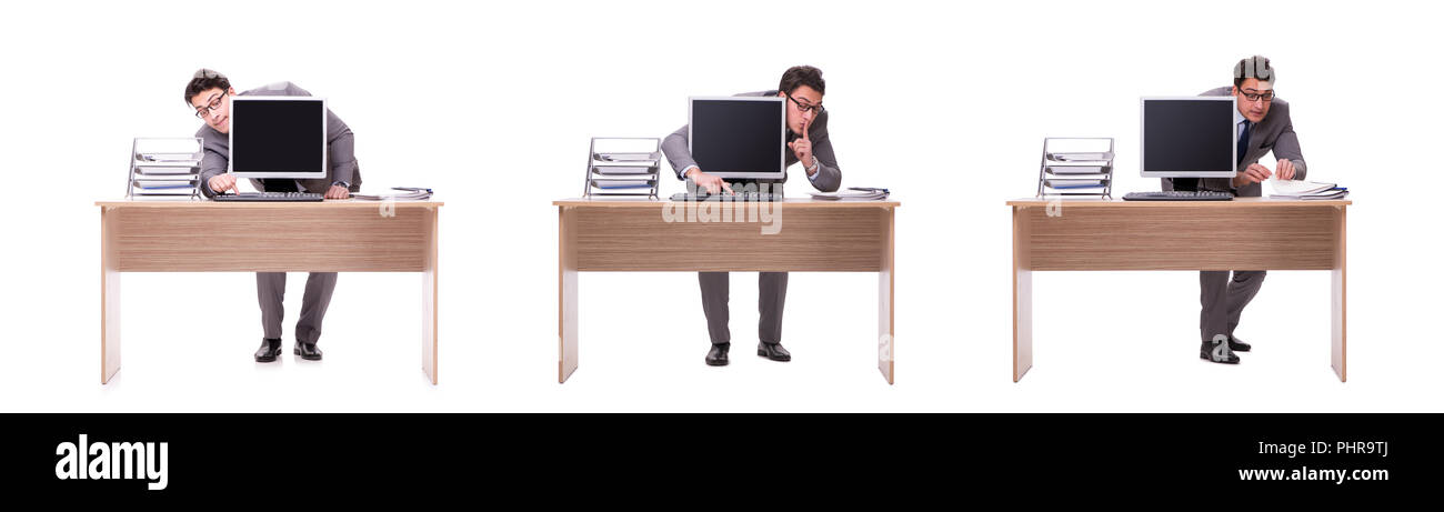 Hiding at work office Cut Out Stock Images & Pictures - Alamy