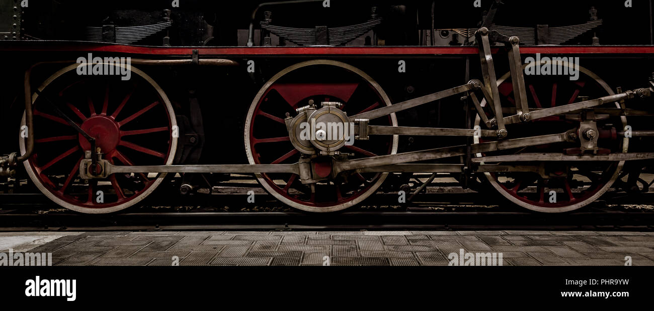 Steam Locomotive detail Stock Photo - Alamy