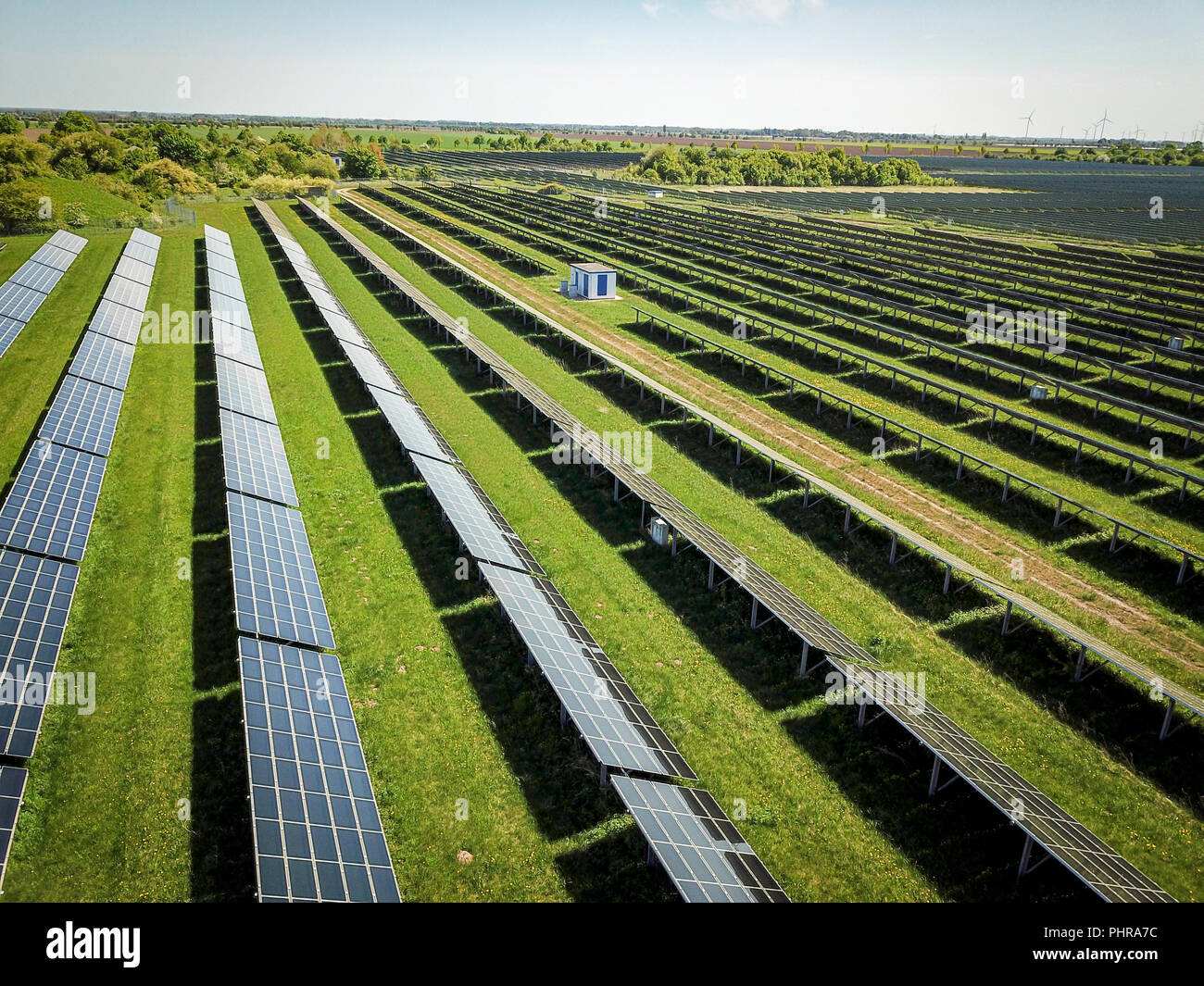 Solar park aerial hi-res stock photography and images - Alamy
