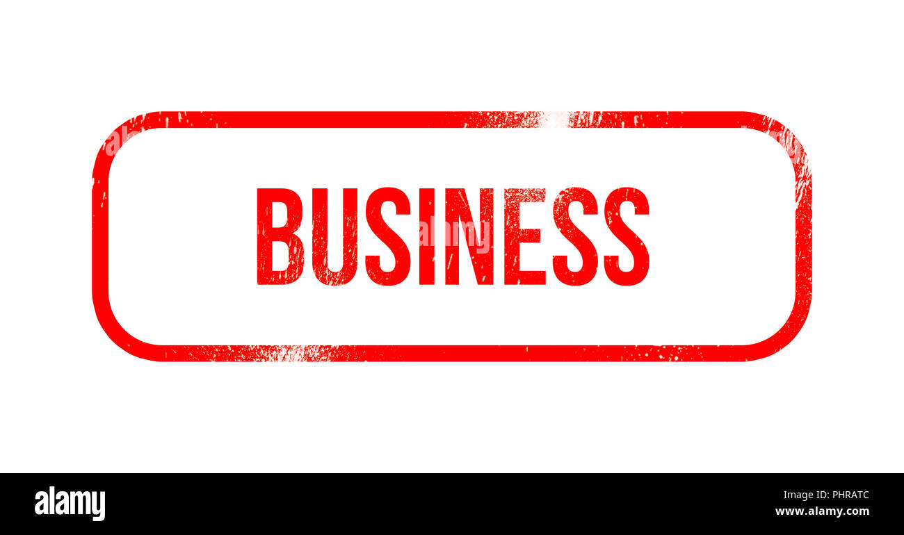 business - red grunge rubber, stamp Stock Photo - Alamy