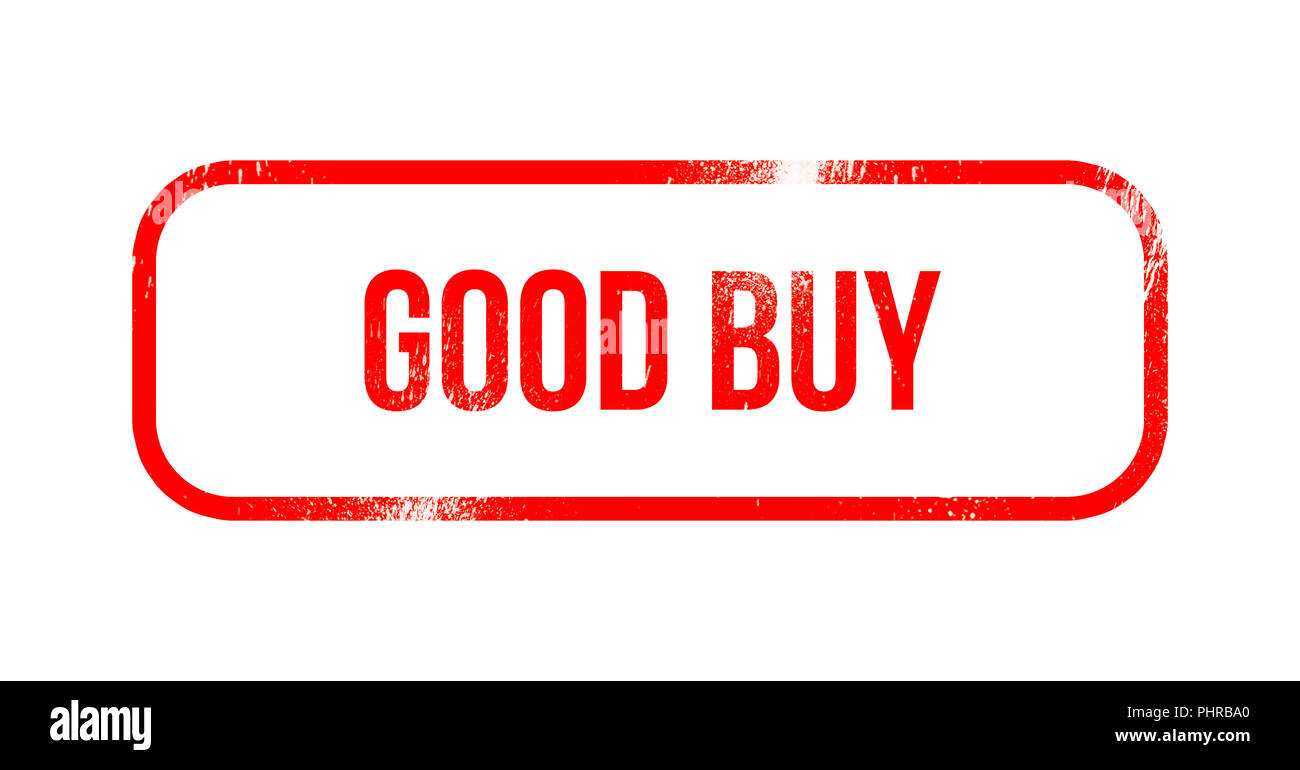 good buy - red grunge rubber, stamp Stock Photo - Alamy
