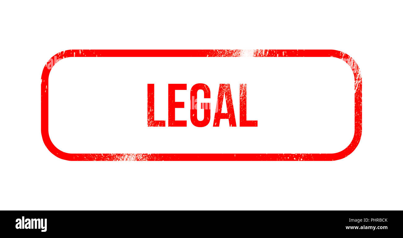 legal - red grunge rubber, stamp Stock Photo - Alamy