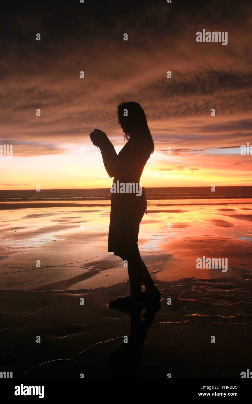 Indian woman beach beautiful hi-res stock photography and images - Alamy