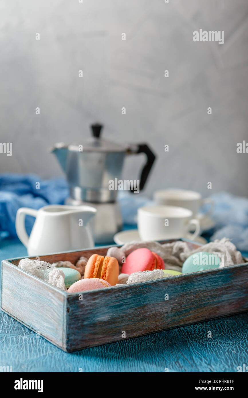 Different types of macaroons Stock Photo - Alamy