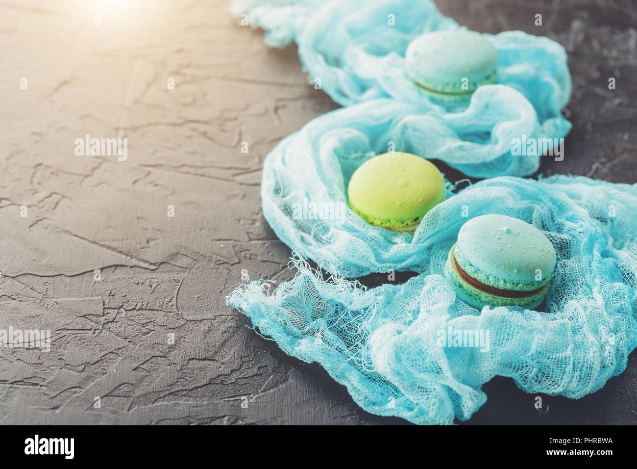 Different types of macaroons Stock Photo - Alamy