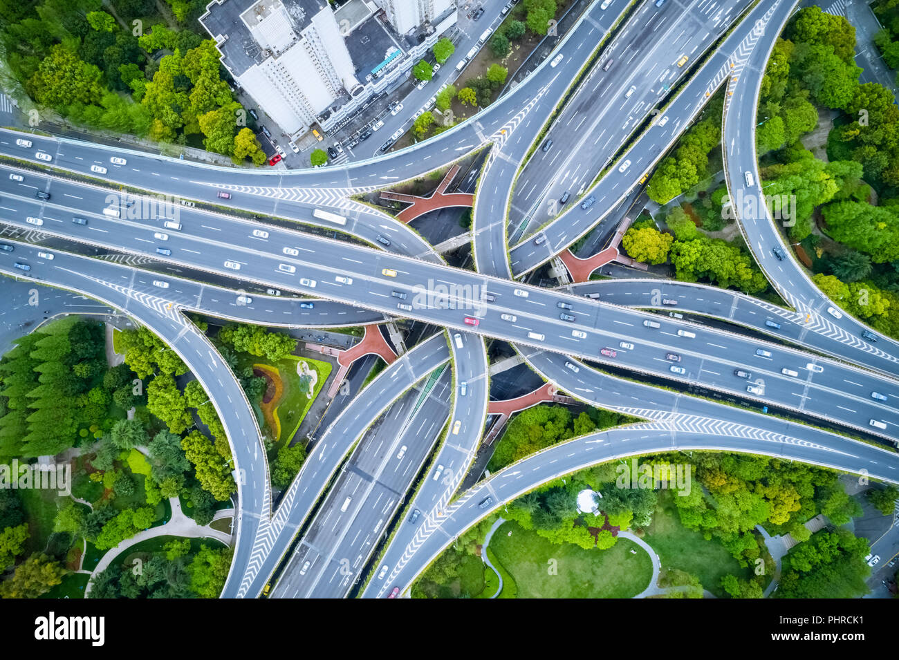 Aerial view highway overpass viaduct hi-res stock photography and ...