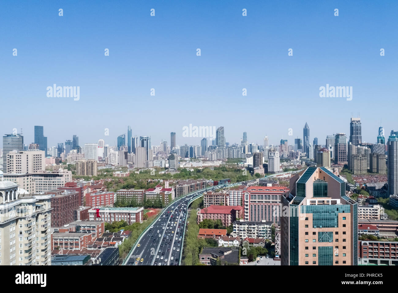 Aerial view shanghai residential district hi-res stock photography and ...