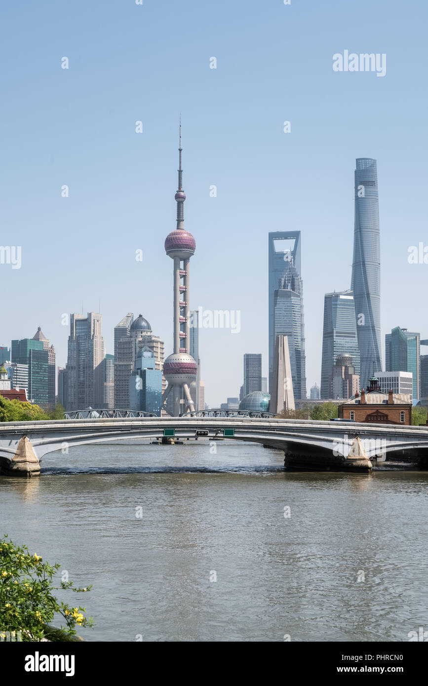 beautiful shanghai cityscape Stock Photo - Alamy