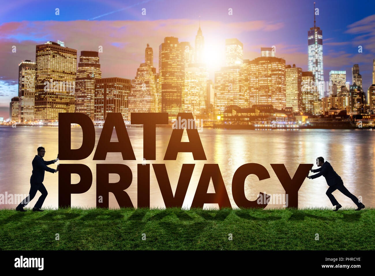 Data privacy concept in modern IT technology Stock Photo - Alamy