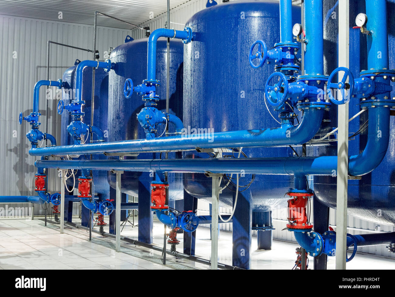 Water purification filter equipment in plant workshop Stock Photo - Alamy
