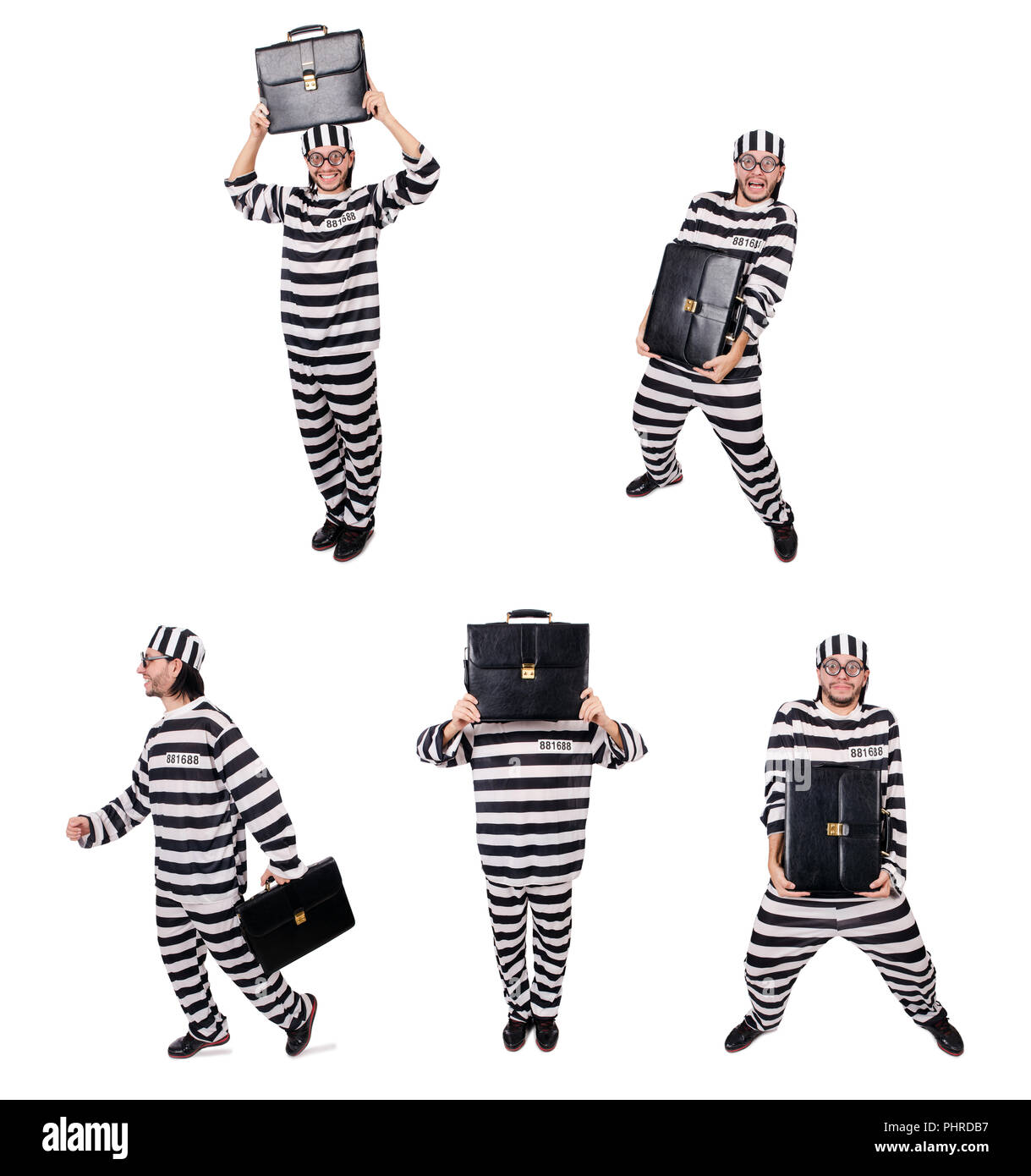 Prison inmate isolated on the white background Stock Photo - Alamy